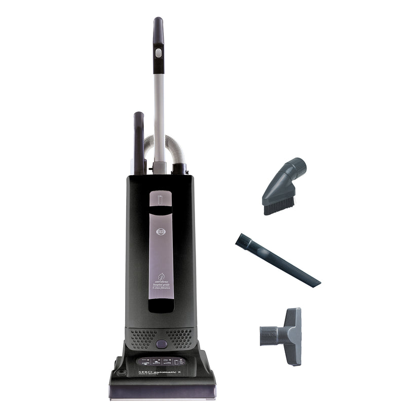 SEBO Automatic X4 Upright Vacuum Onyx - Buckhead Vacuums