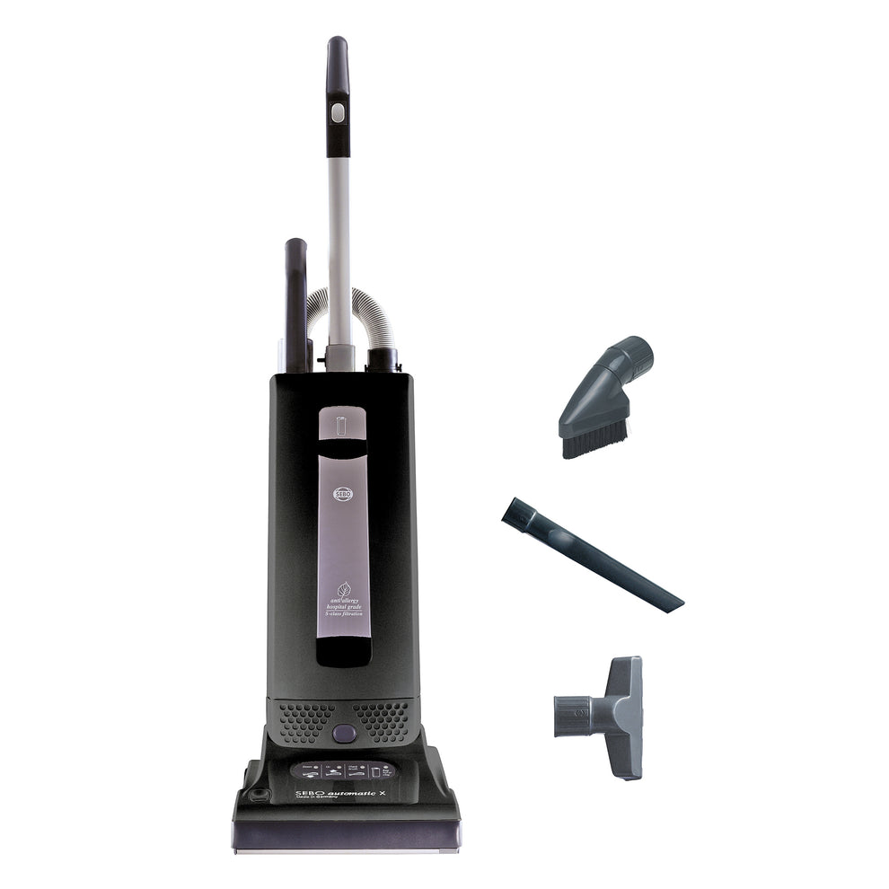 SEBO Automatic X4 Upright Vacuum Onyx - Buckhead Vacuums